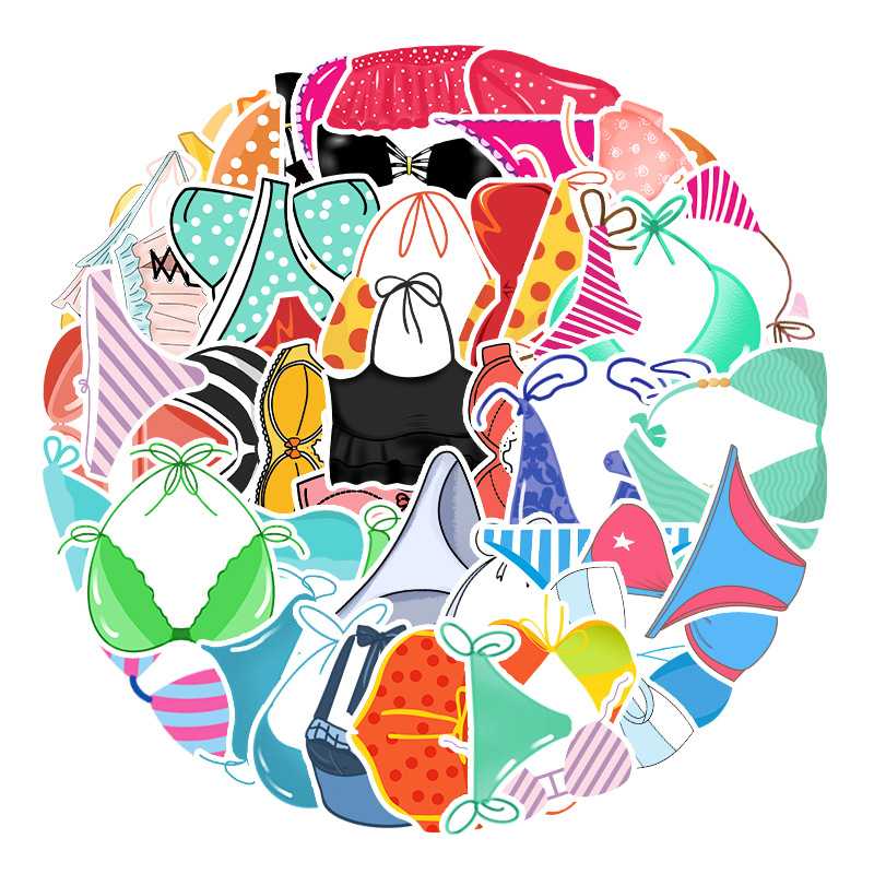 50pcs/set Bikini Theme Sticker Waterproof for Car ... – Vicedeal