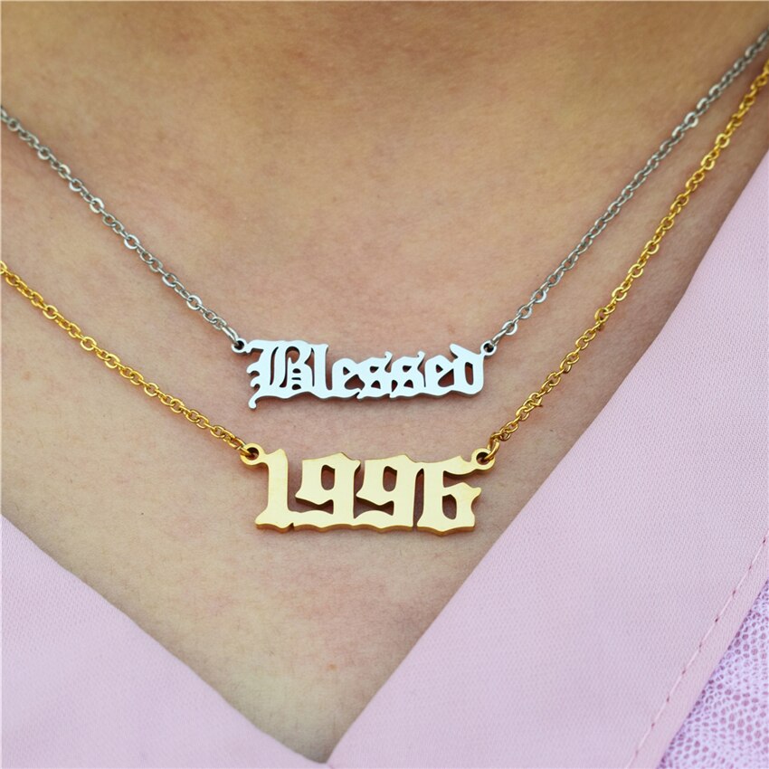 Name Necklace Women Stainless Steel Link Chain Nam... – Grandado