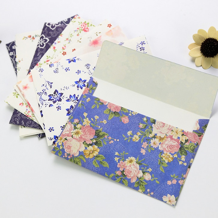 10 pcs Beautiful exquisite flower envelope letterh... – Grandado