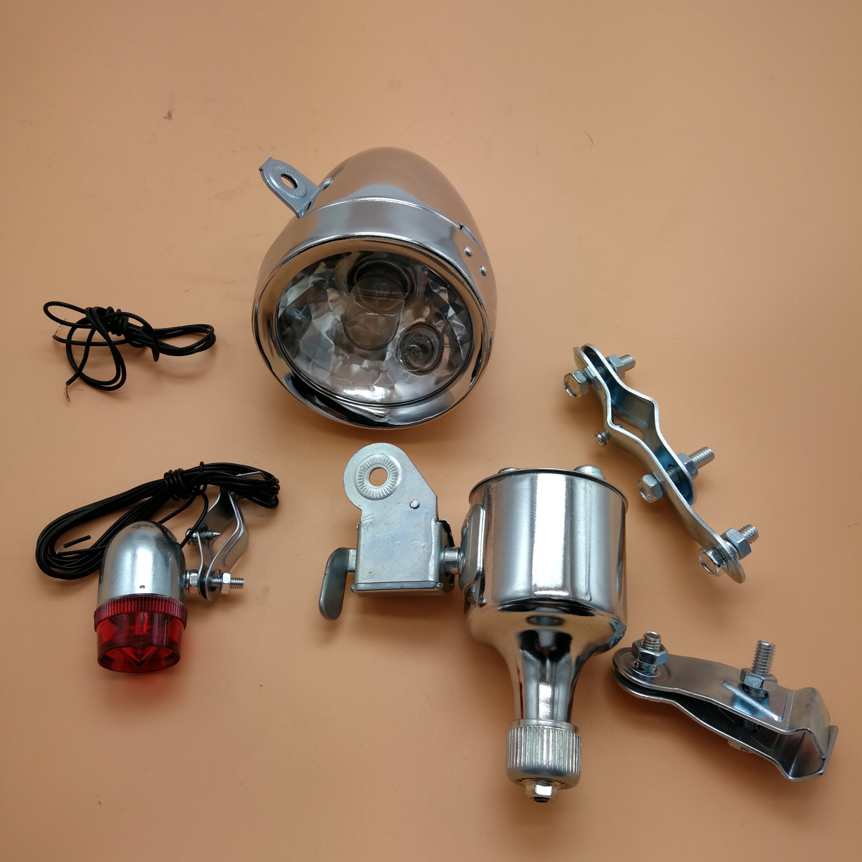 12V 6W Motorized Bicycle Head Tail Lamp Friction G... – Grandado