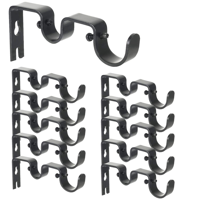 12Pcs Curtain Rod Brackets, Curtain Rod Hanging Br... – LovingPrices