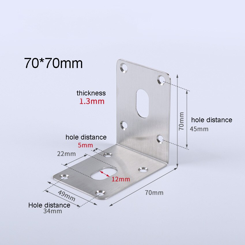 Corner Brace, 70mmx70mm Stainless Steel 90 Degree ... – Grandado