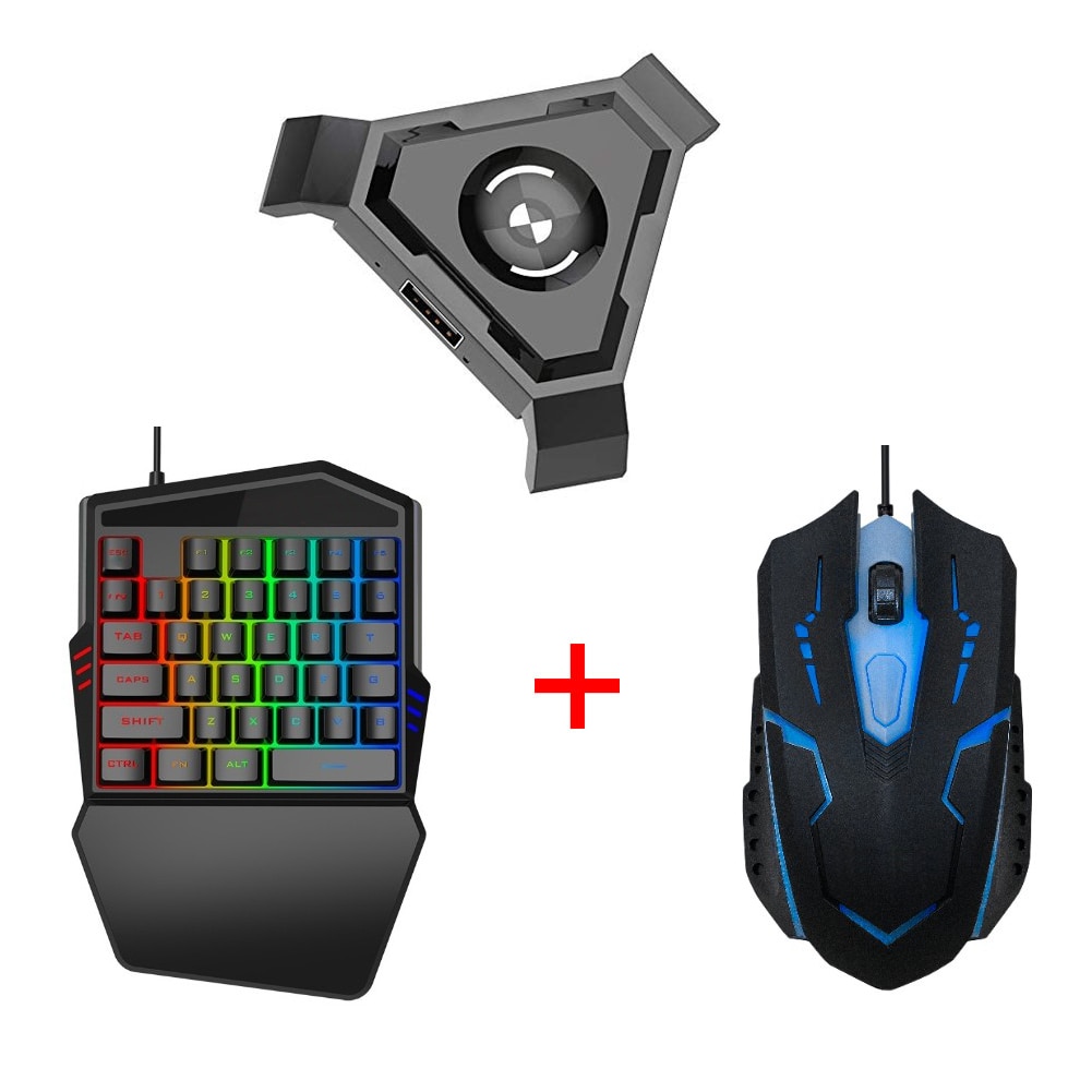 PC Adapter Gaming Keyboard Mouse No Vibration Blac... – Grandado