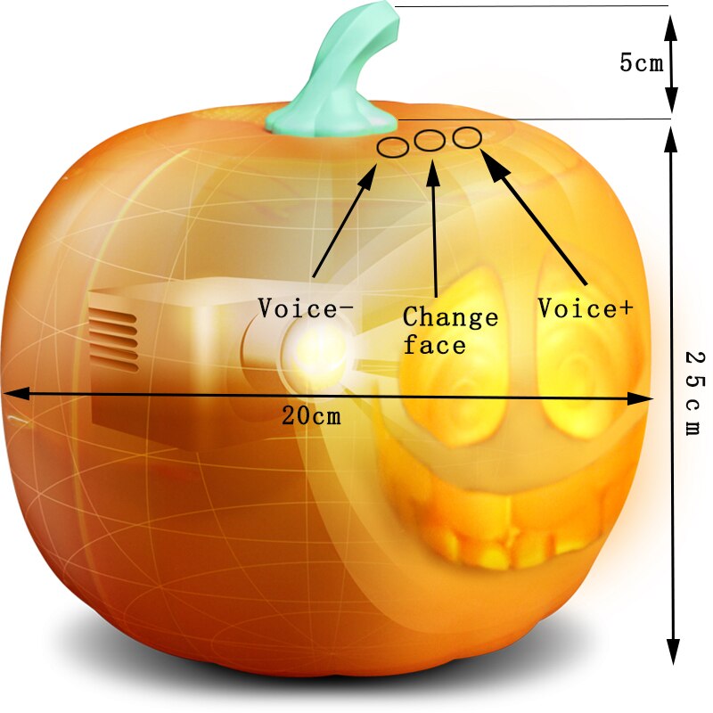Halloween Flash Talking Singing Animated LED Pumpk... – Vicedeal