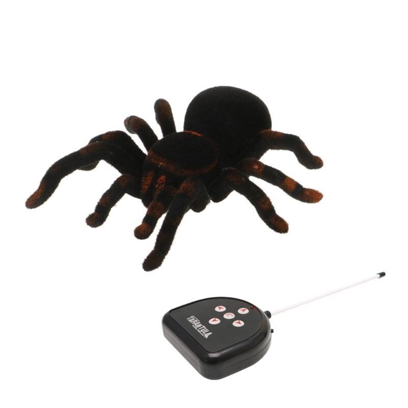 Remote Control Soft Scary Plush Creepy Spider Infr... – Grandado