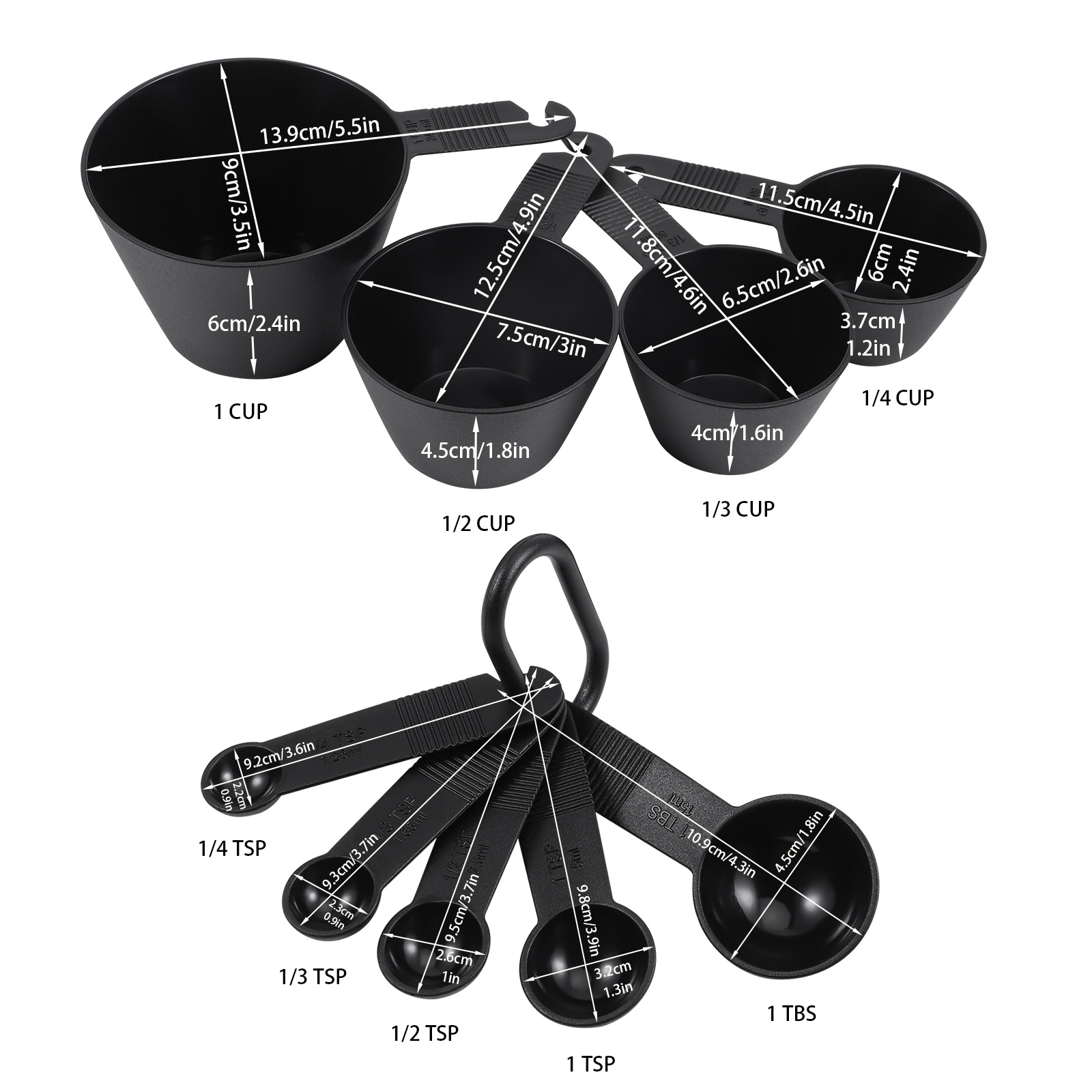 9Pcs/Set 5/10pcs Kitchen Measuring Spoons Teaspoon... – Vicedeal