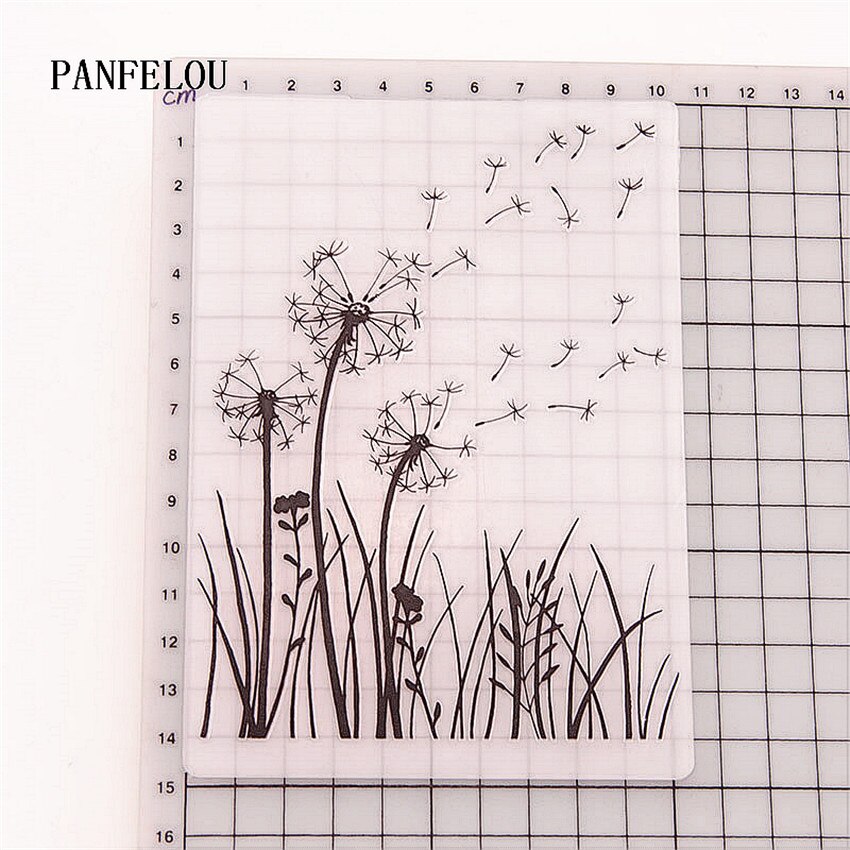 PANFELOU Dandelion petals Embossing folders Plasti... – Grandado