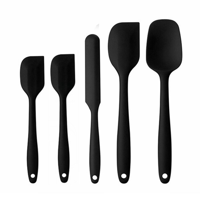-5PCS Silicone Spatula Set With Heat Resistant, Ki... – Grandado