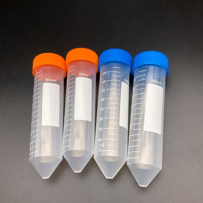 6Pcs/Pack 50mL Screw Cap Sharp Bottom Plastic Cent... – Grandado