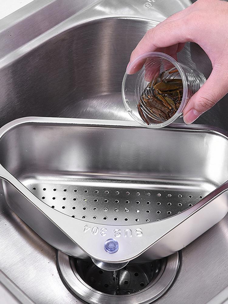 304 Stainless Steel Sink Basket Vegetable Fruit Fi... – Grandado