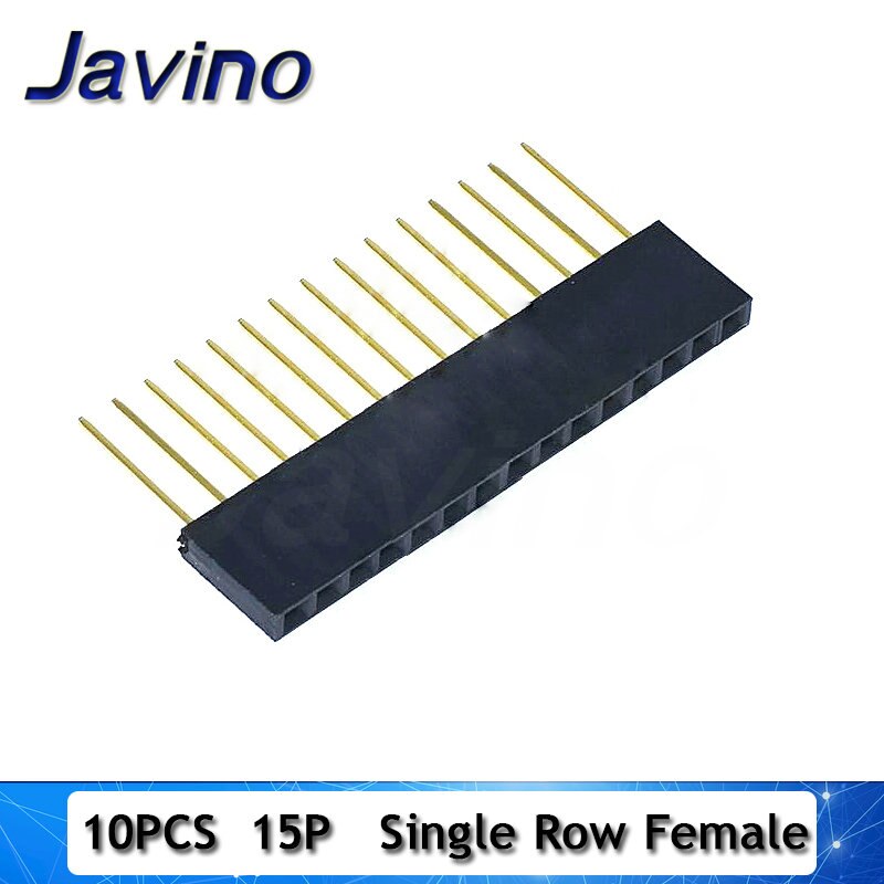 10PCS 2.54mm Single Row Female Long pins 11mm Brea... – Grandado