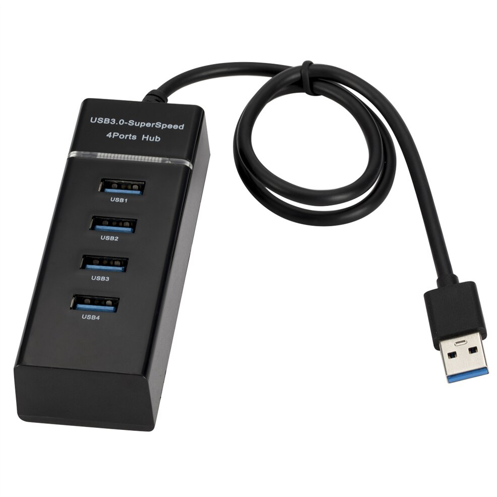 Speeding 4-port USB 3.0 HUB High Speed Indicator L... – Grandado