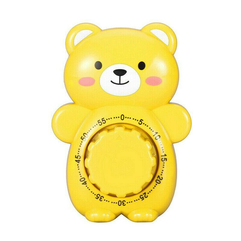 Four Colors Cute Bear Shape Mechanical Timer No Ba... – Grandado