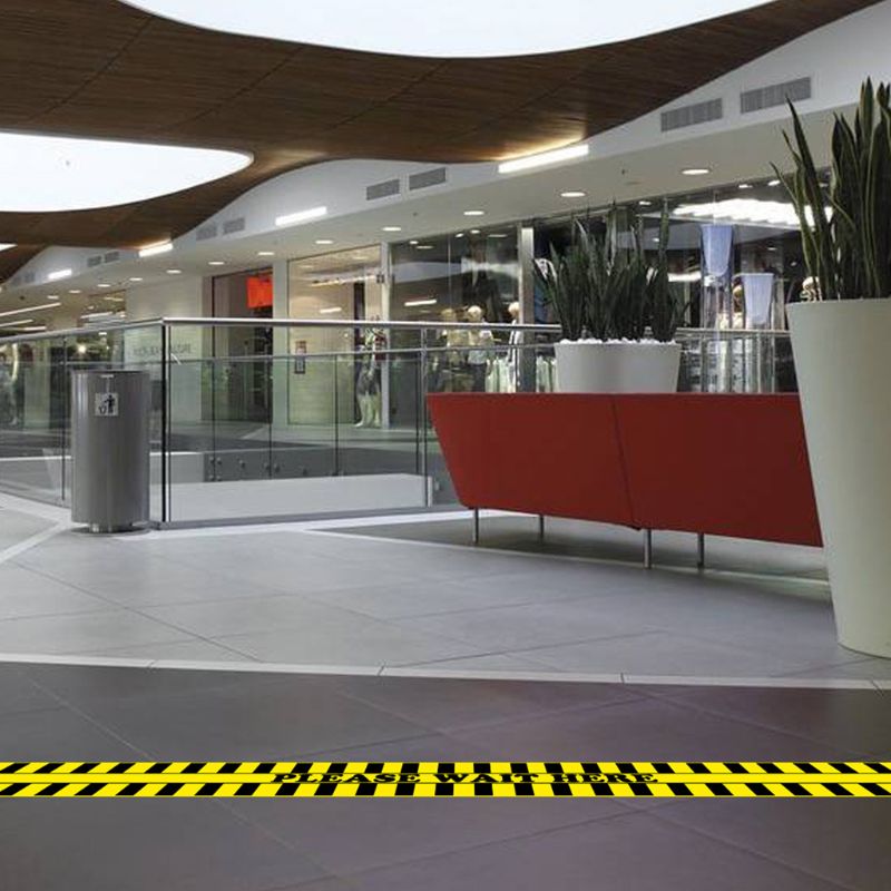 1Roll Please Wait Here Warning Floor Tape Social D... – Grandado