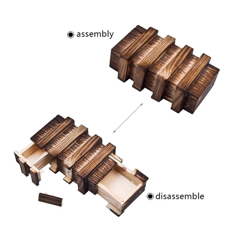 Kids Adult Puzzle Toys Wooden Puzzle Box With Secr... – Grandado