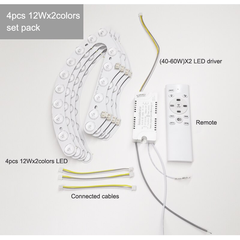 4 Stuks Led Module En 1 Set Afstandsbediening Led ... – Grandado