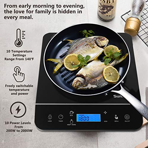 induction Hob, Single Induction Cooker with Sensor... – Grandado
