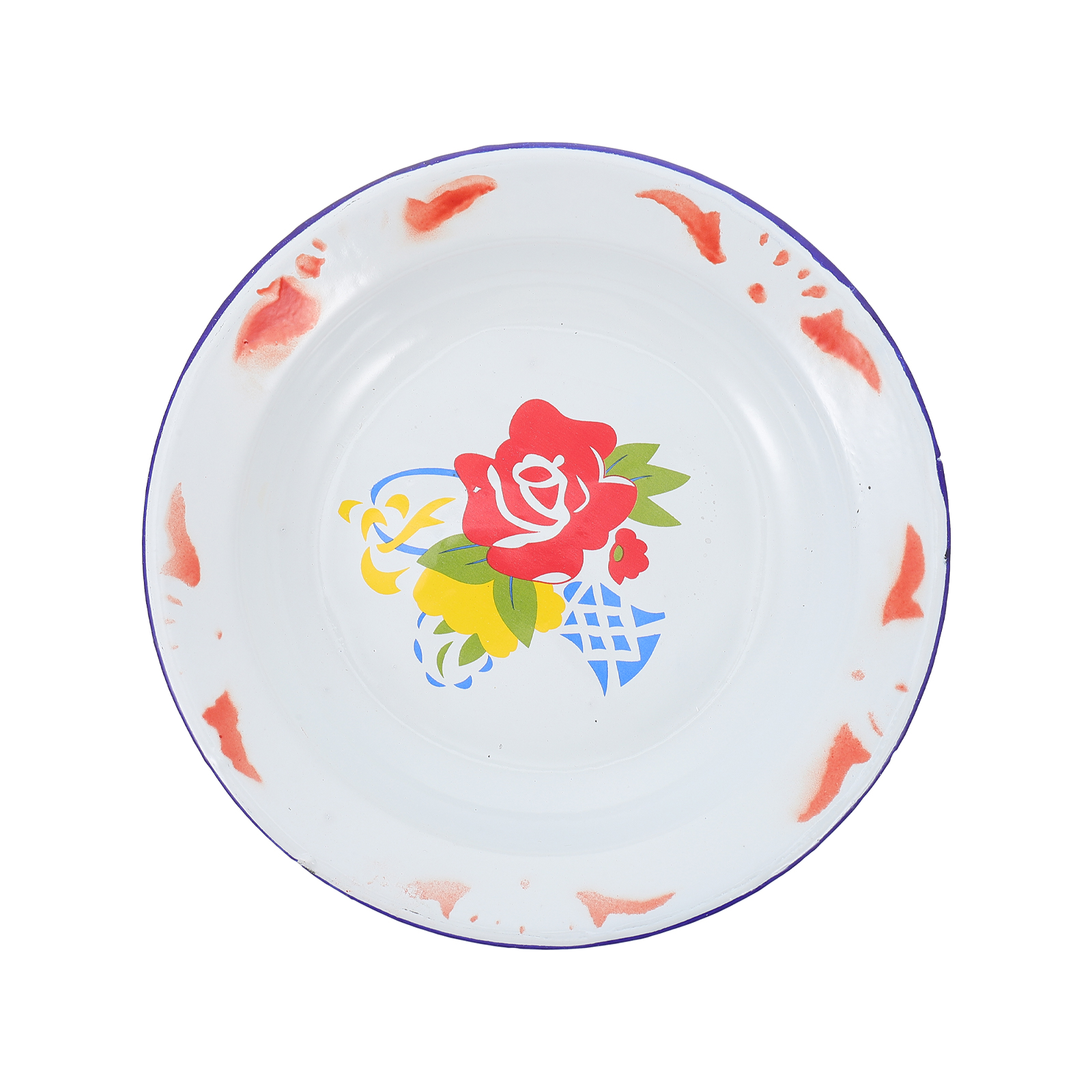 Thickened Enamel Food Plate Enamelware Plate Snack... – Grandado