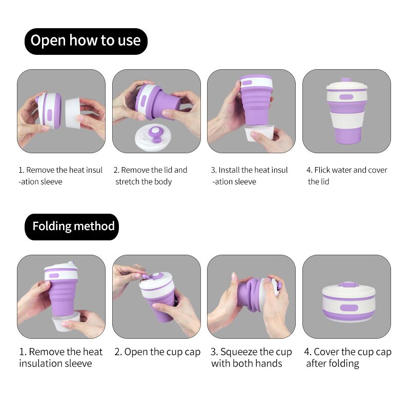 Product Telescopic Folding Coffee Cup Silicone Tel... – Grandado