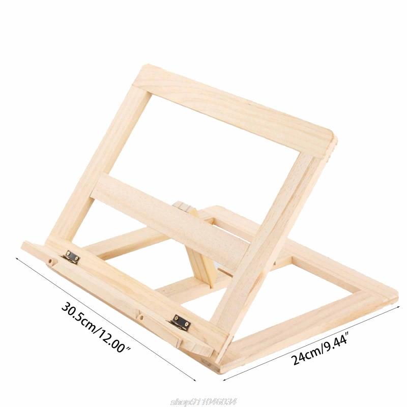 Foldable Wood Bookends Stand Cookbook Holder Readi... – Vicedeal