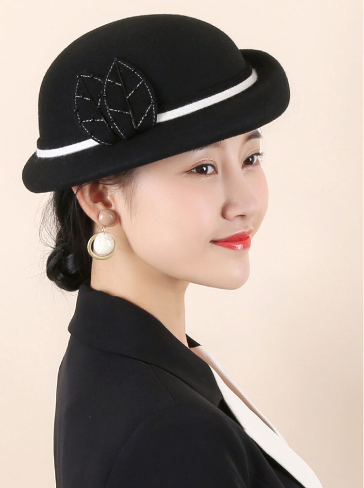 FS Church British Top Hats Women Wool Beret Short ... – Grandado