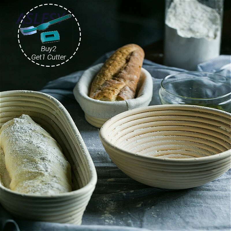 Round /oval Natural Rattan Fermentation Basket Bre... – Grandado
