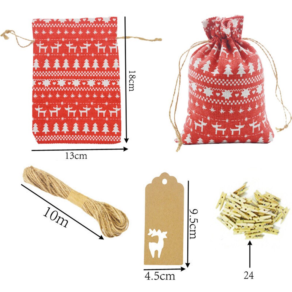 Party bags Cookies Christmas DIY Advent Calendar C... – Grandado