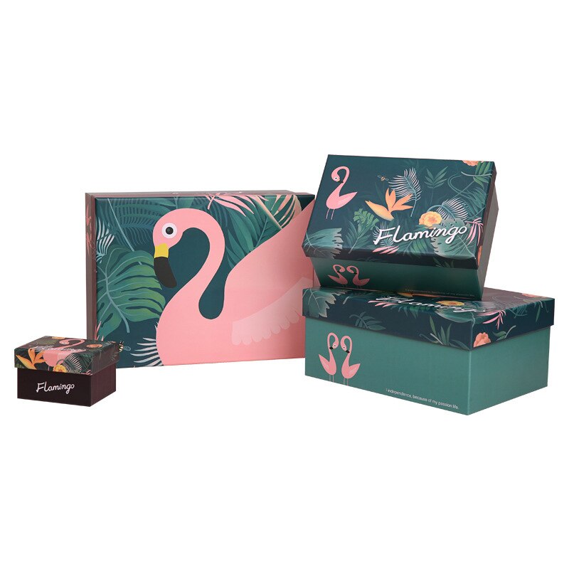 Valentine Flamingo Box Packing Box Girlfriend Part... – Grandado
