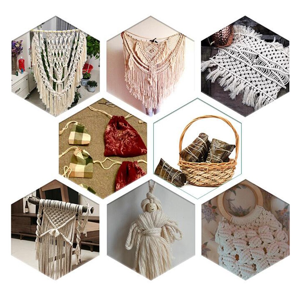 100M 3/4/5Mm Katoen Twisted Cord Touw Diy Ambachte... – Grandado