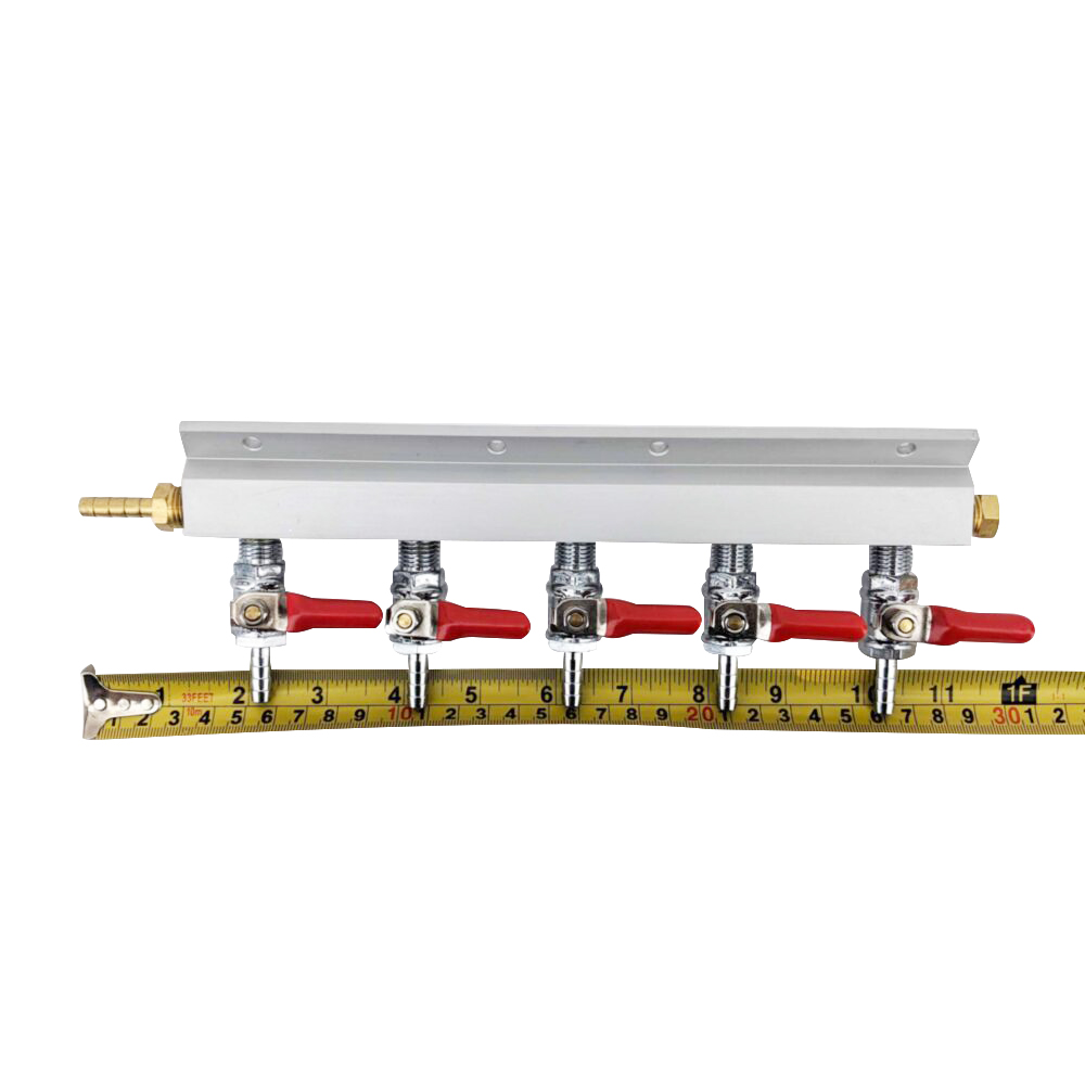 KegLand 5 Output / 5 Way Gas Manifold Distribution... – Vicedeal