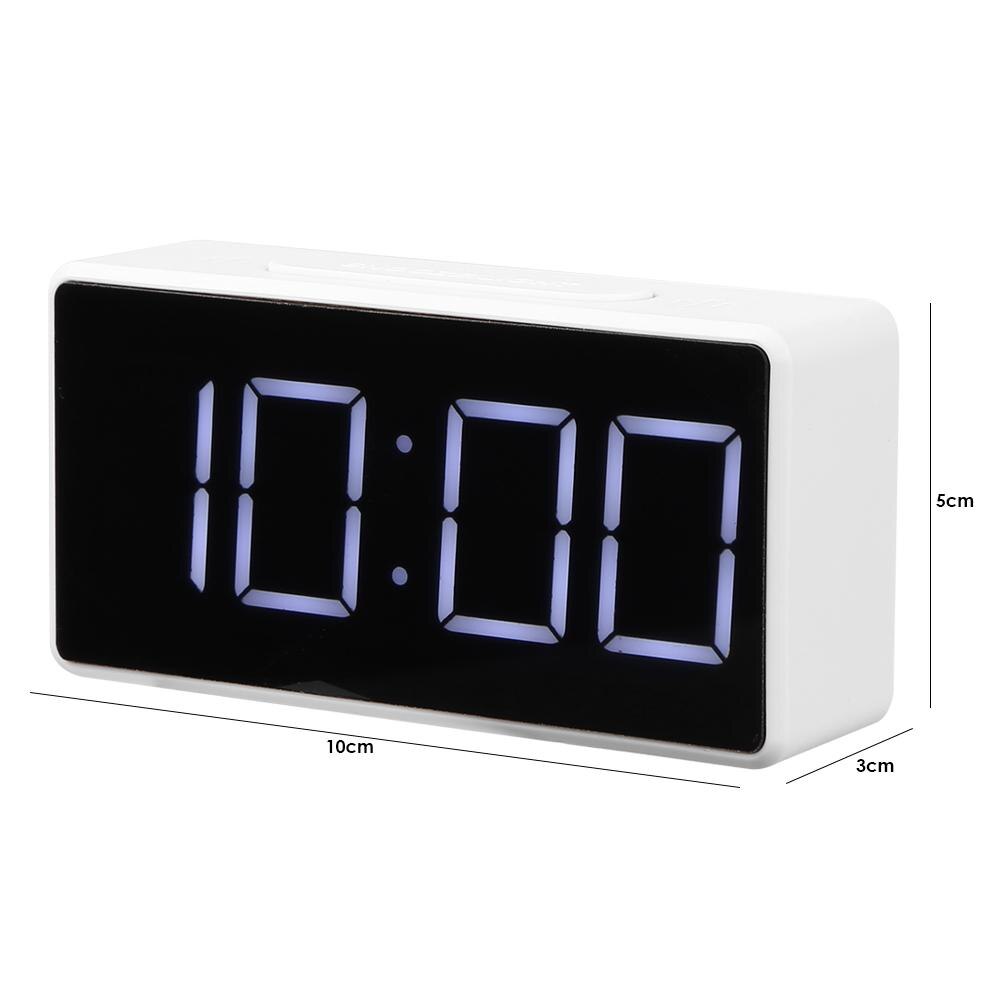 Digital 3D LED Table Clock USB Charging Built In B... – Grandado