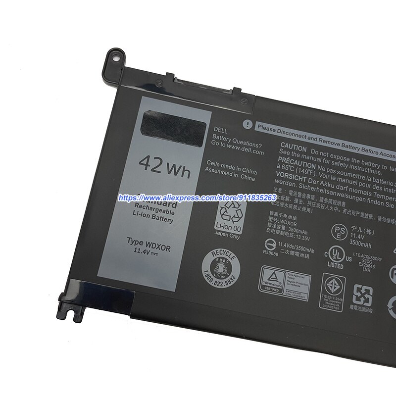 Original WDXOR Battery For Dell Inspiron 15 14 13 ... – Vicedeal