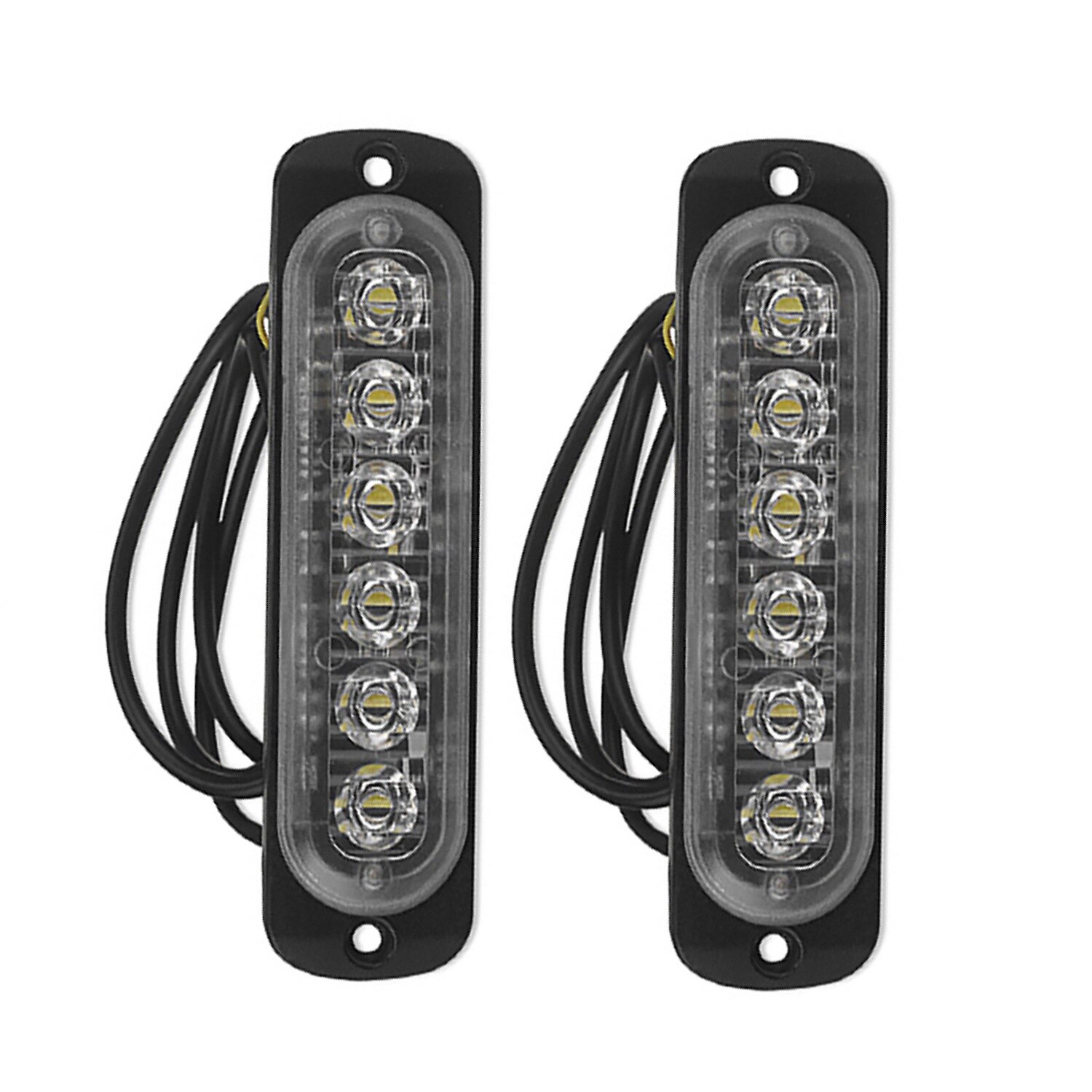 2x 12V-24V 6LED Light Flash Emergency Car Vehicle ... – Grandado