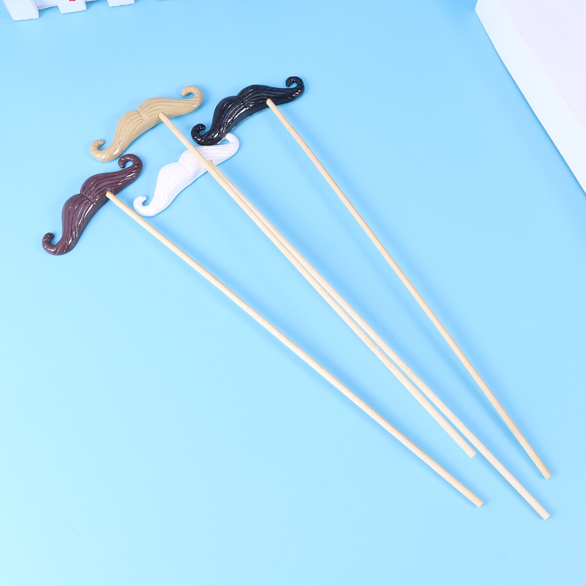 Funny Wedding Photo Props on a Stick Mask Beard Mu... – Grandado