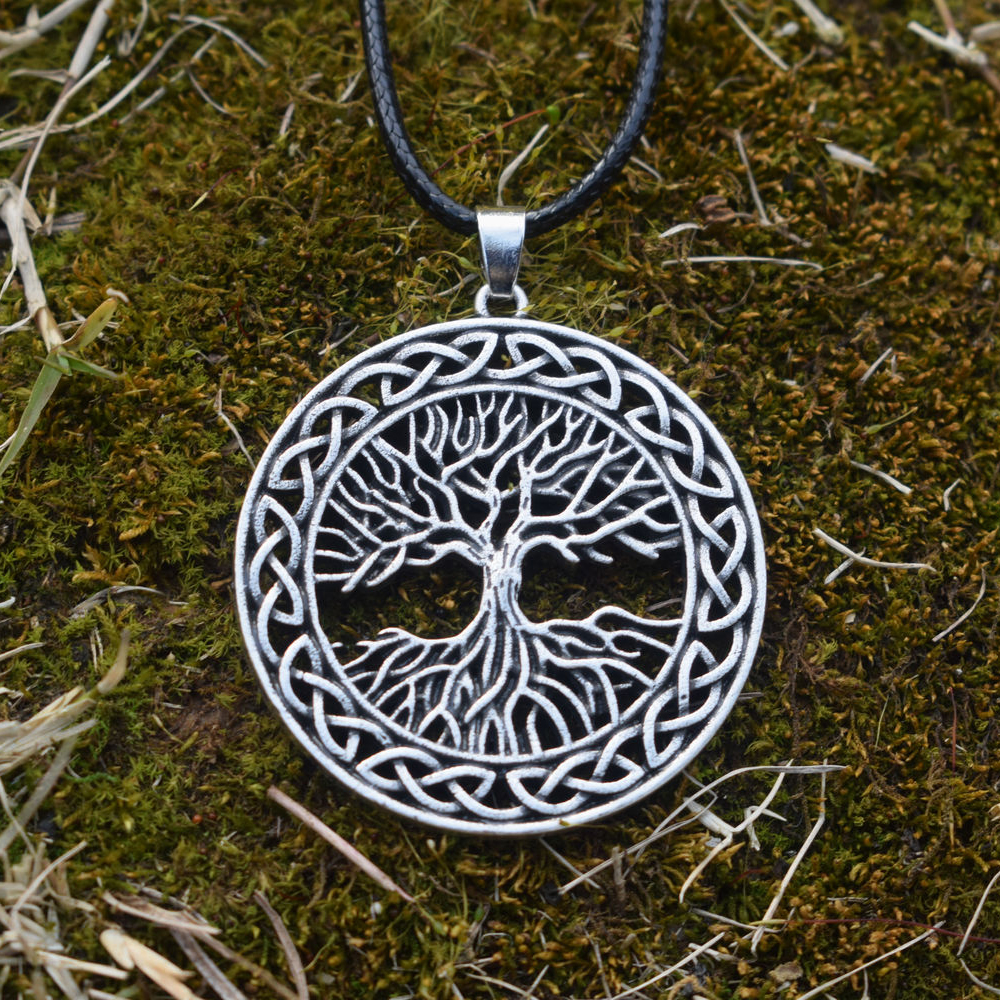 SanLan Norse Nordic Celtic knot hollowTalisman tre... – Vicedeal