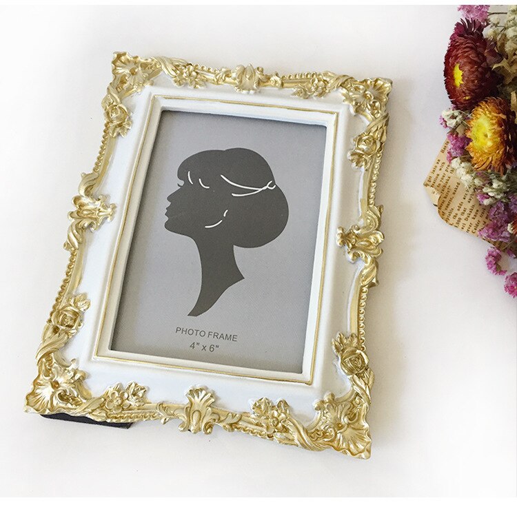 6inch Resin vintage photo frame beauty European go... – Grandado