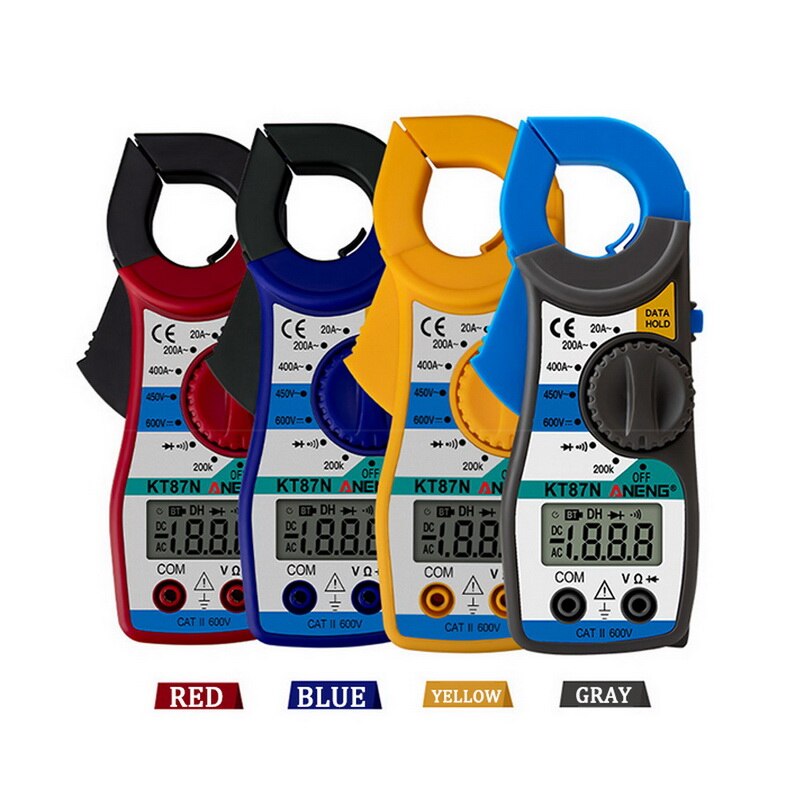 KT87N Mini Digital Clamp Meters AC/DC Voltage AC C... – Vicedeal