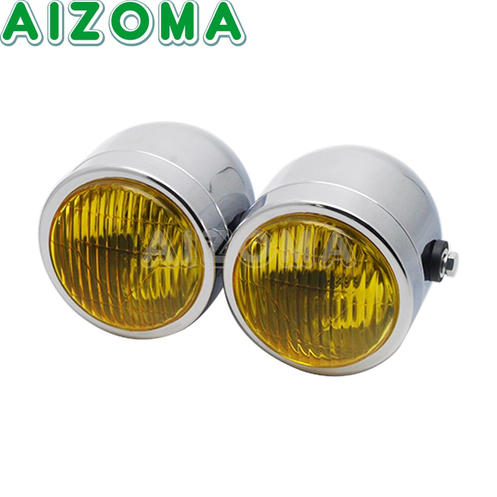 Motorcycle Twin Round Headlight Dual Sport 4"... – Vicedeal