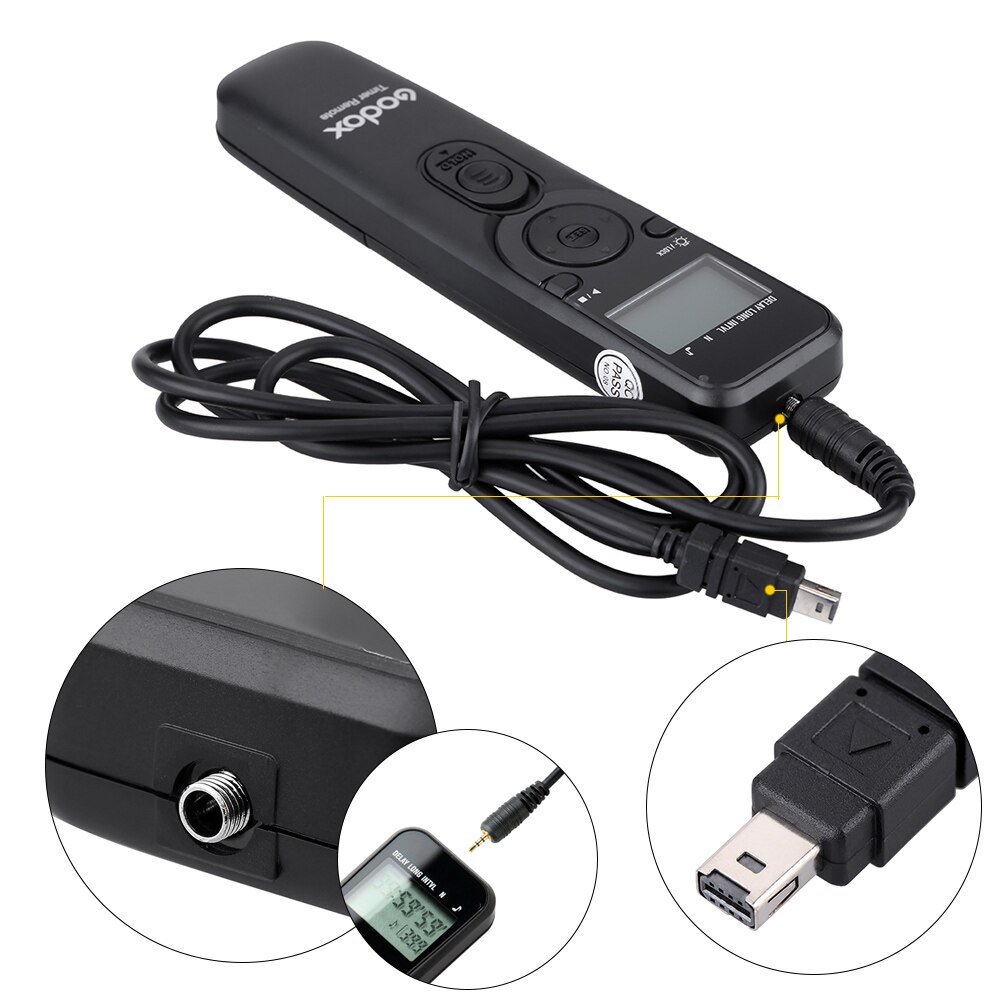 Godox UTR-N3 Afstandsbediening LCD Timer Ontspankn... – Grandado