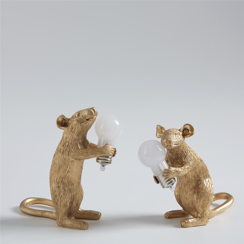 Mouse Resin Night Light Desktop Decor Cartoon LED ... – Grandado