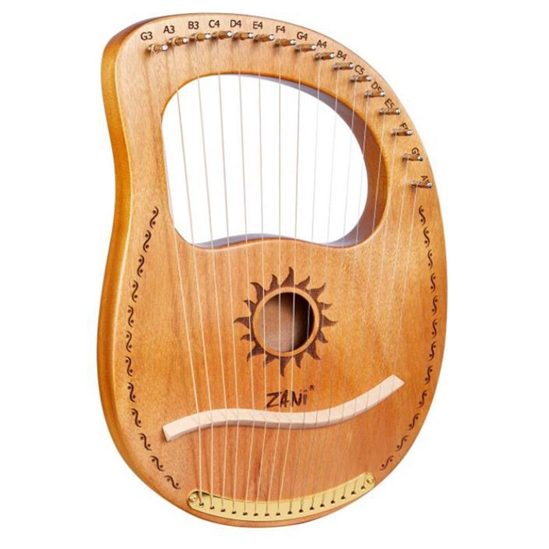 ZANi Wooden Lyre Harp,16 Strings Mahogany Lyre Har... – Vicedeal