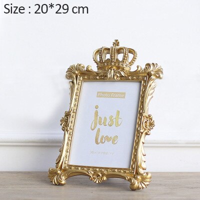 Nordic Golden Crown Photo Frame Home Decoration Ac... – Grandado
