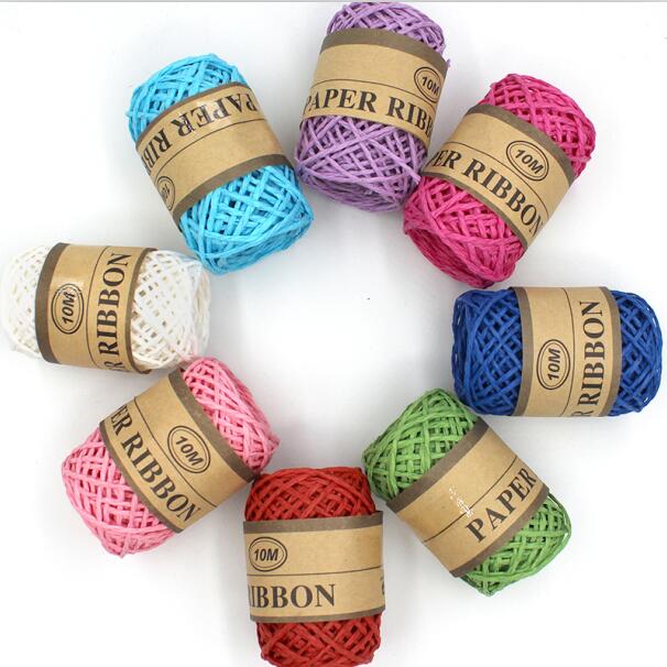 2MM 10Meter Paper Rope DIY Hand-Woven Mix Color Na... – Vicedeal