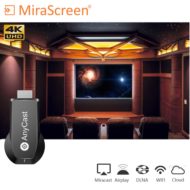 Anycast M100 2.4G/5G 4K Miracast Any Cast Wireless... – Vicedeal