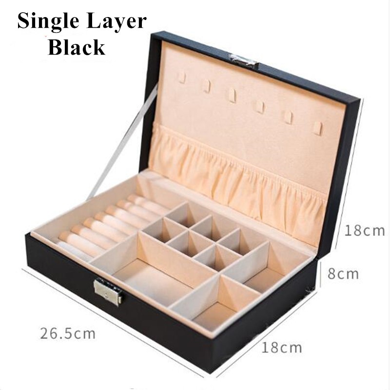 Large Jewelry Box Single/Double/3 layers Dressing ... – Grandado