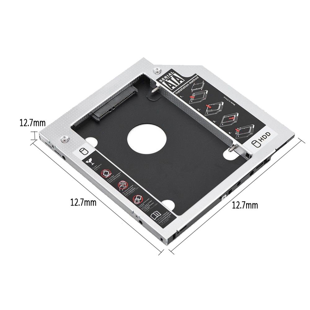 Aluminium Optibay 12,7mm SATA 3,0 2nd HDD Caddie SSD CD DVD fallen ...