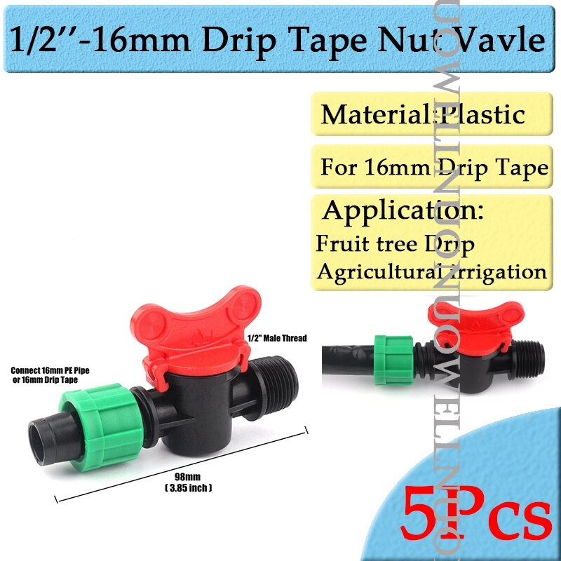 5Pcs/Lot 16mm Micro Irrigation Drip Tape Connector... – Grandado