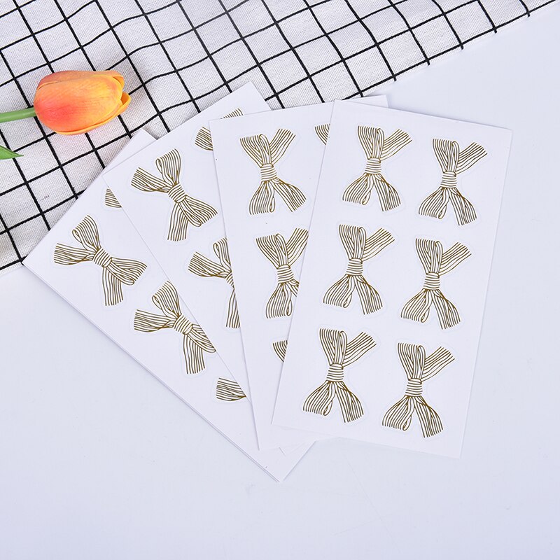 60 stk / parti sød guld bue knude gennemsigtig for... – Grandado