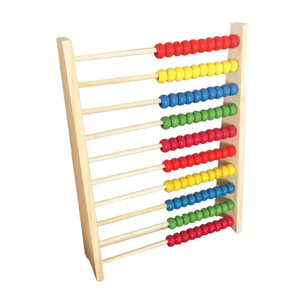 Kids 10-Row Wooden Beads Abacus Count Frame Teachi... – Grandado