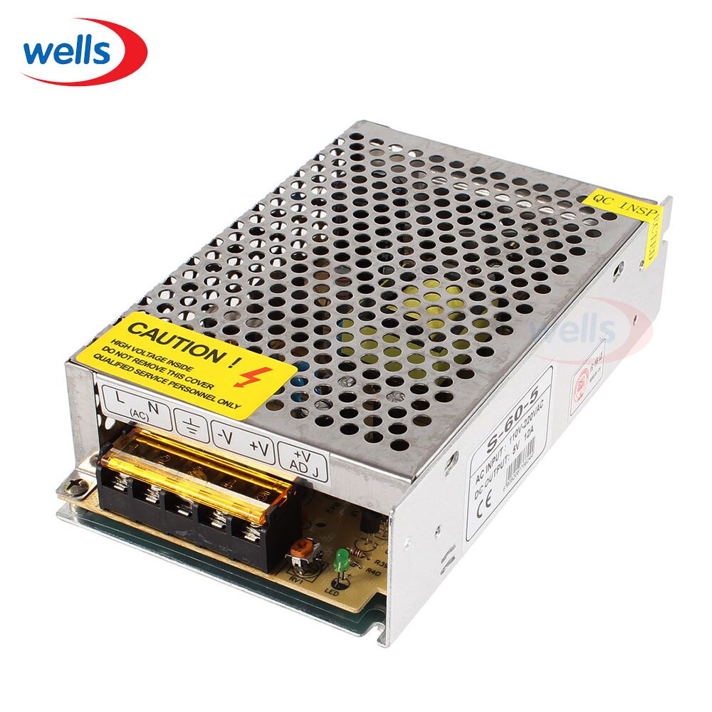 5V 12A 60W Power Adapter Ac Dc 110V/220V Schakelen... – Vicedeal